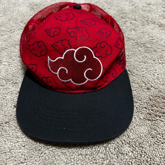 Accessories | 22 Red And Black Naruto Cap | Poshmark